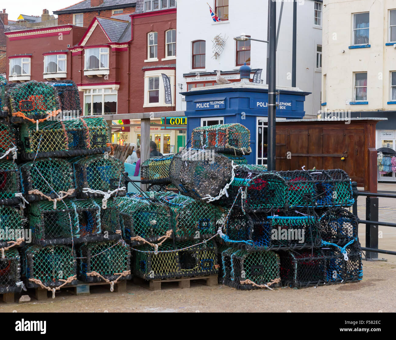 Blue police box yorkshire hi-res stock photography and images - Alamy