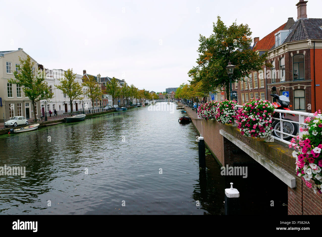 ANOTHER CANAL IN LEIDEN, SHOWING HOW PRETTY IT IS EVEN WHEN THE WEATHER ...