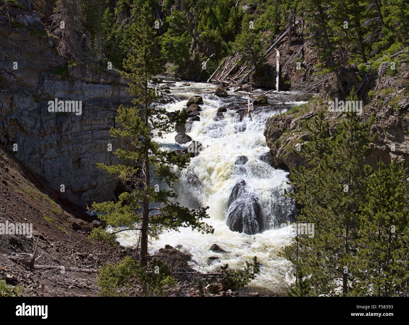 Yellowstone National Park, Firehole River Stock Photo - Alamy