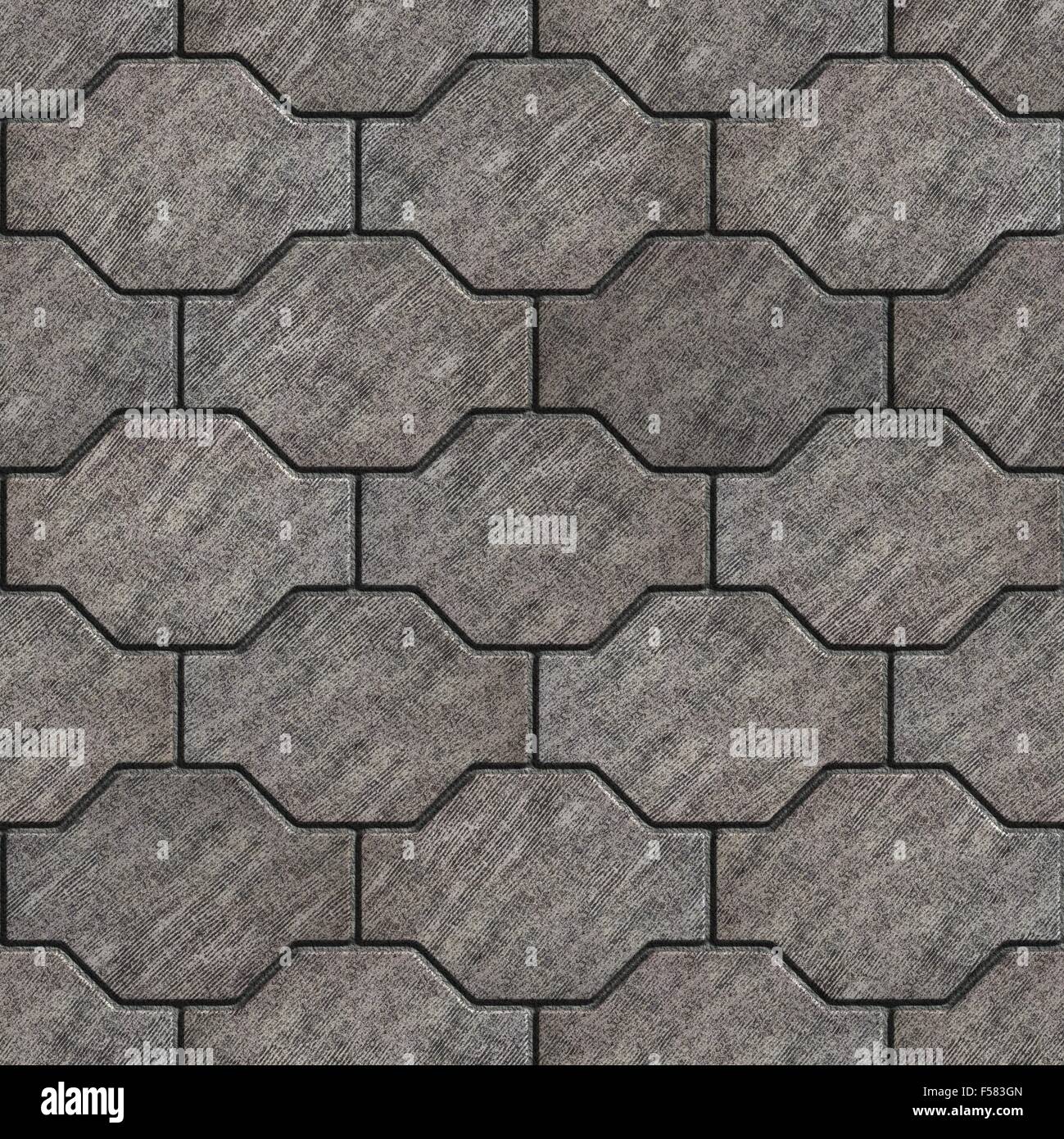 Gray Wavy Paving Slabs with Scuffed. Seamless Tileable Texture Stock ...