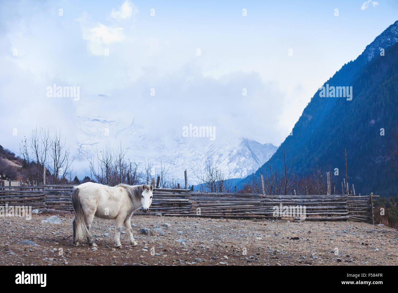Beautiful landscape mountains in nepal hi-res stock photography and ...