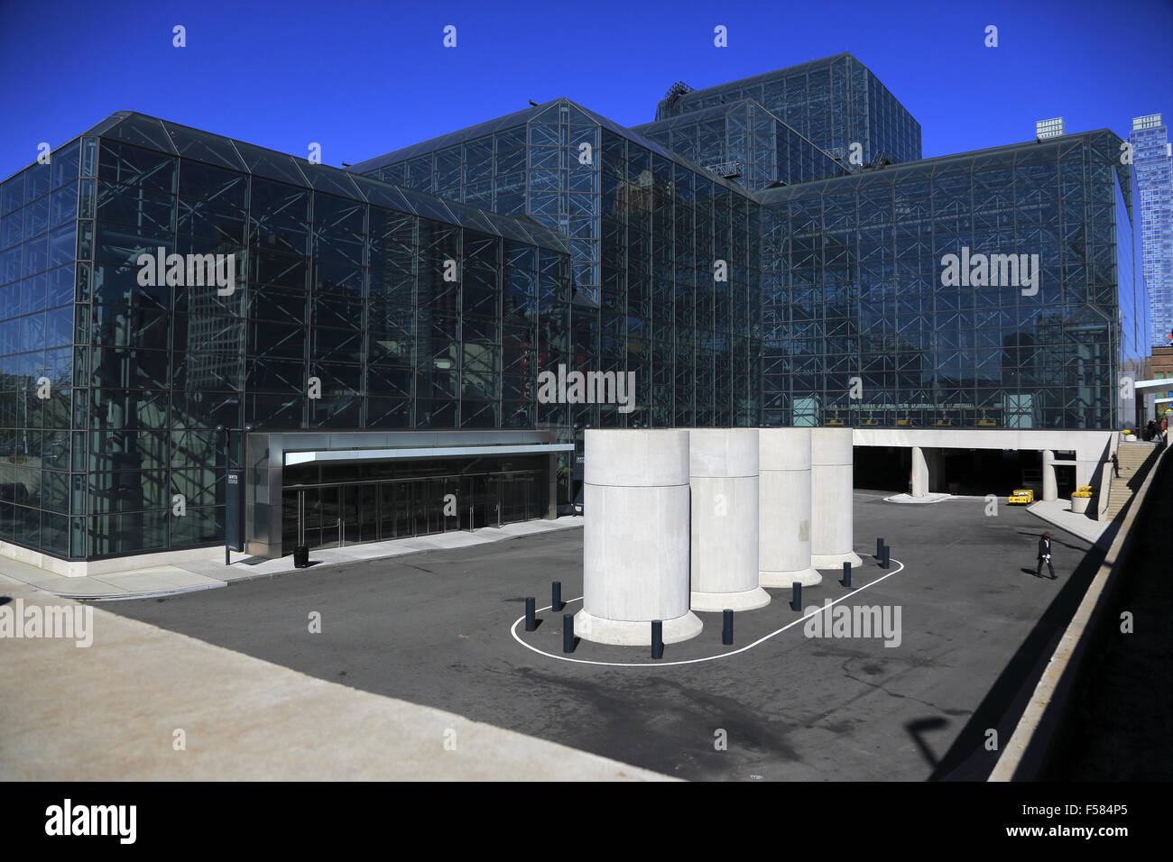 Jacob K. Javits Convention Center aka Javits Center and main Plaza at ...