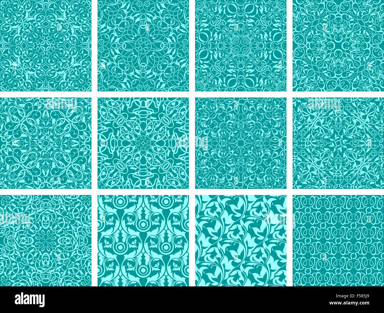 Seamless pattern collection Stock Vector Image & Art - Alamy