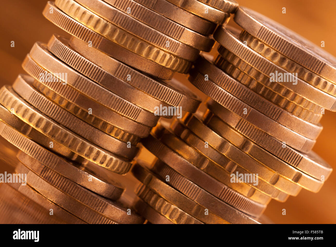 Macro shot euro coins hi-res stock photography and images - Alamy