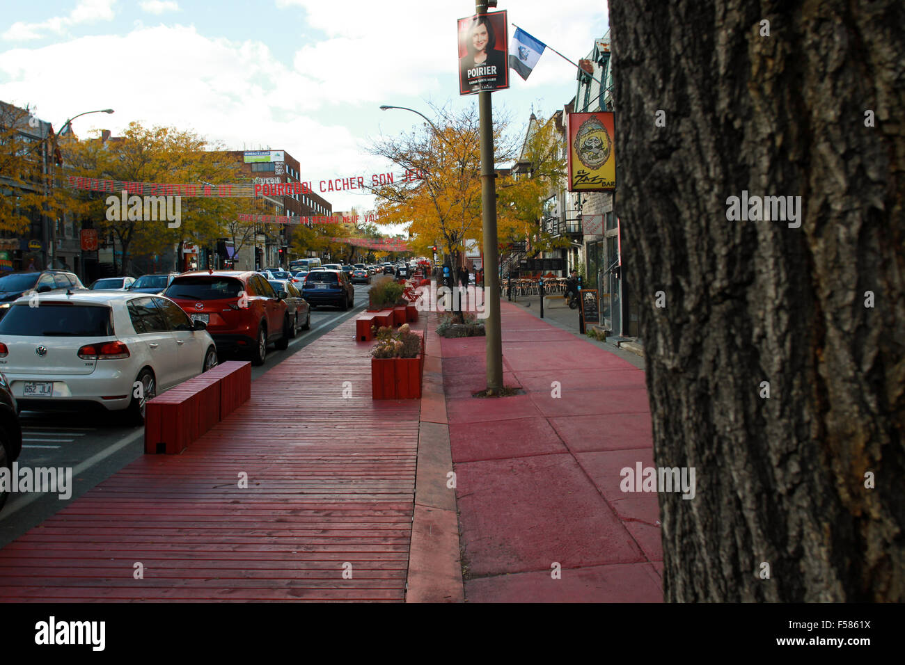 St. Denis Street in Montreal, Quebec Stock Photo - Alamy