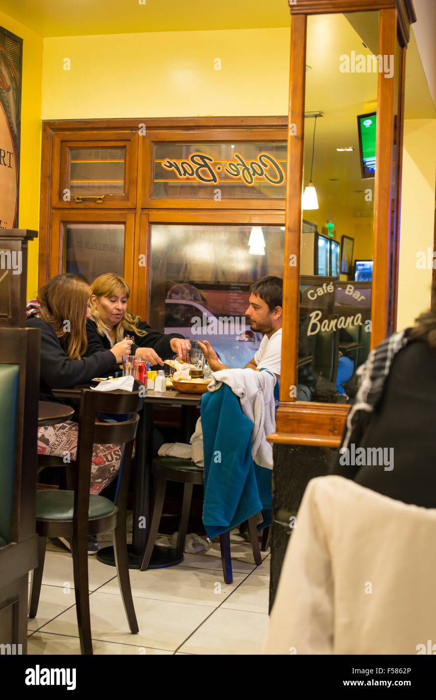 Inside a cafe, Ushuaia Stock Photo - Alamy