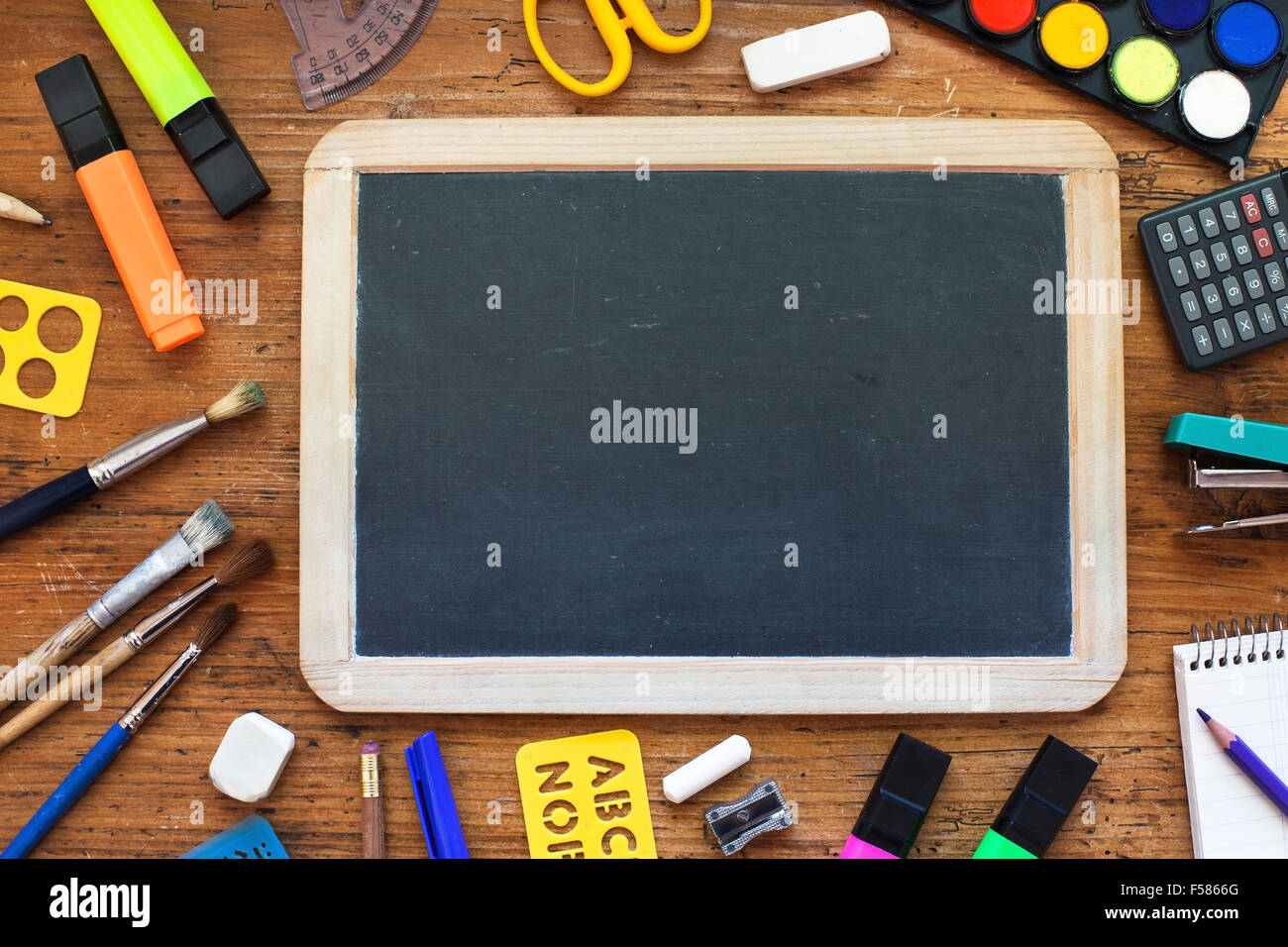school background with chalkboard Stock Photo - Alamy