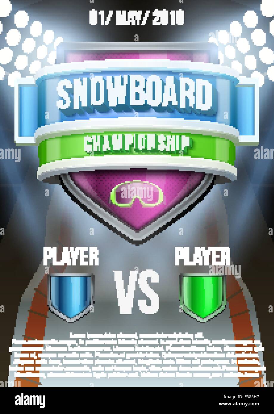 Ski affiche Stock Vector Images - Alamy