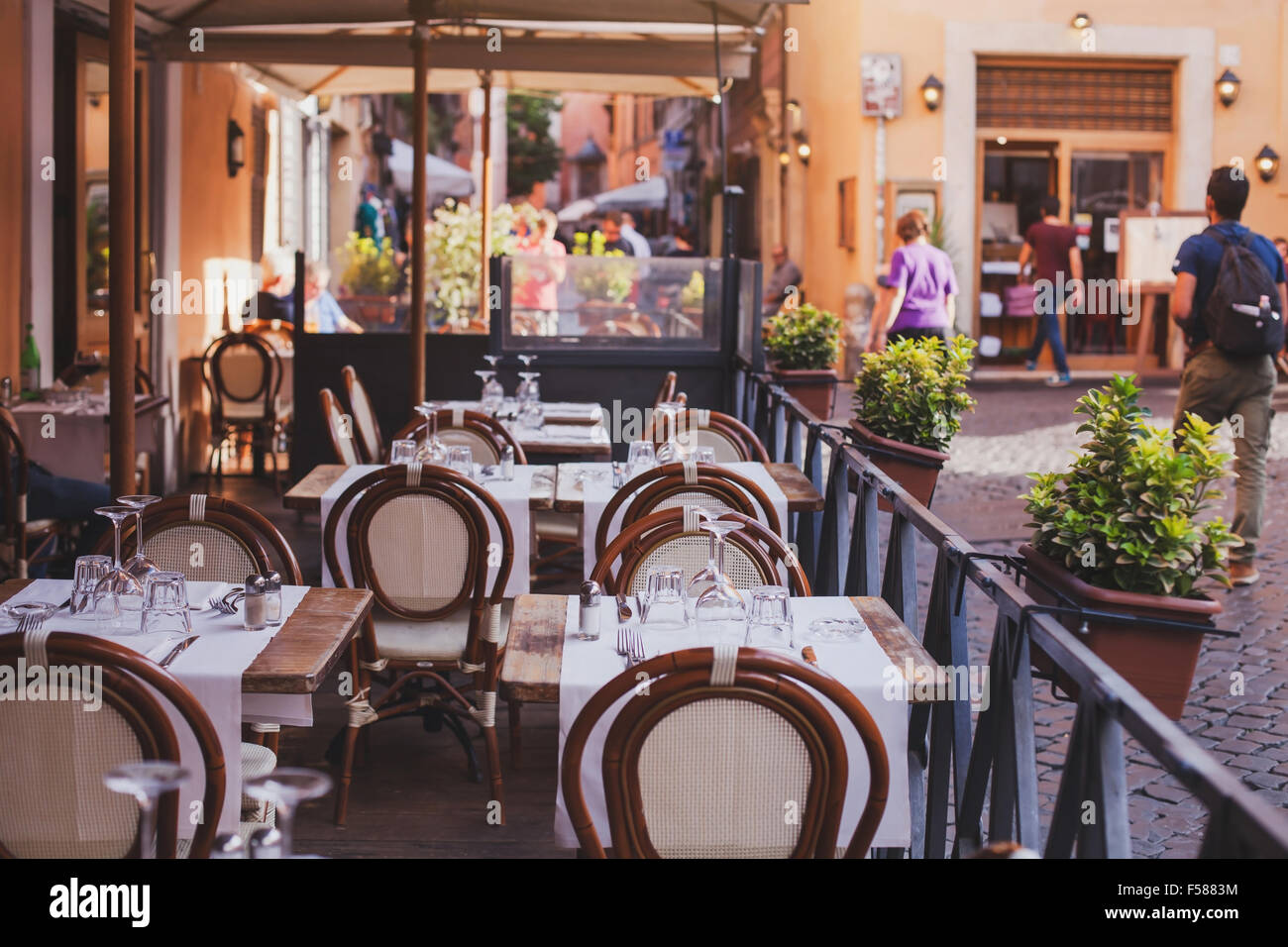 Beautiful italian restaurant interior in hi-res stock photography and ...