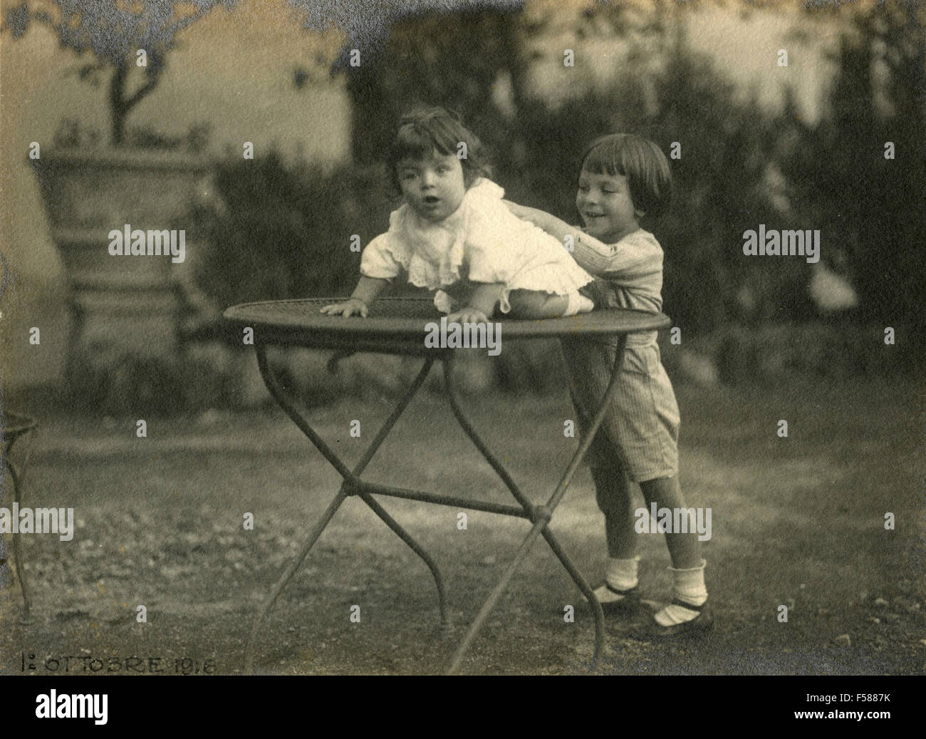 Children playing, Italy Stock Photo - Alamy