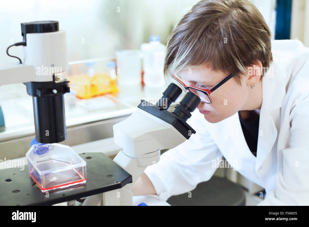 Microscope dna hi-res stock photography and images - Alamy