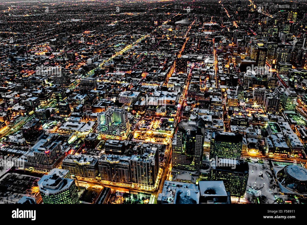 An aerial view of the Toronto, Canada city center Stock Photo - Alamy