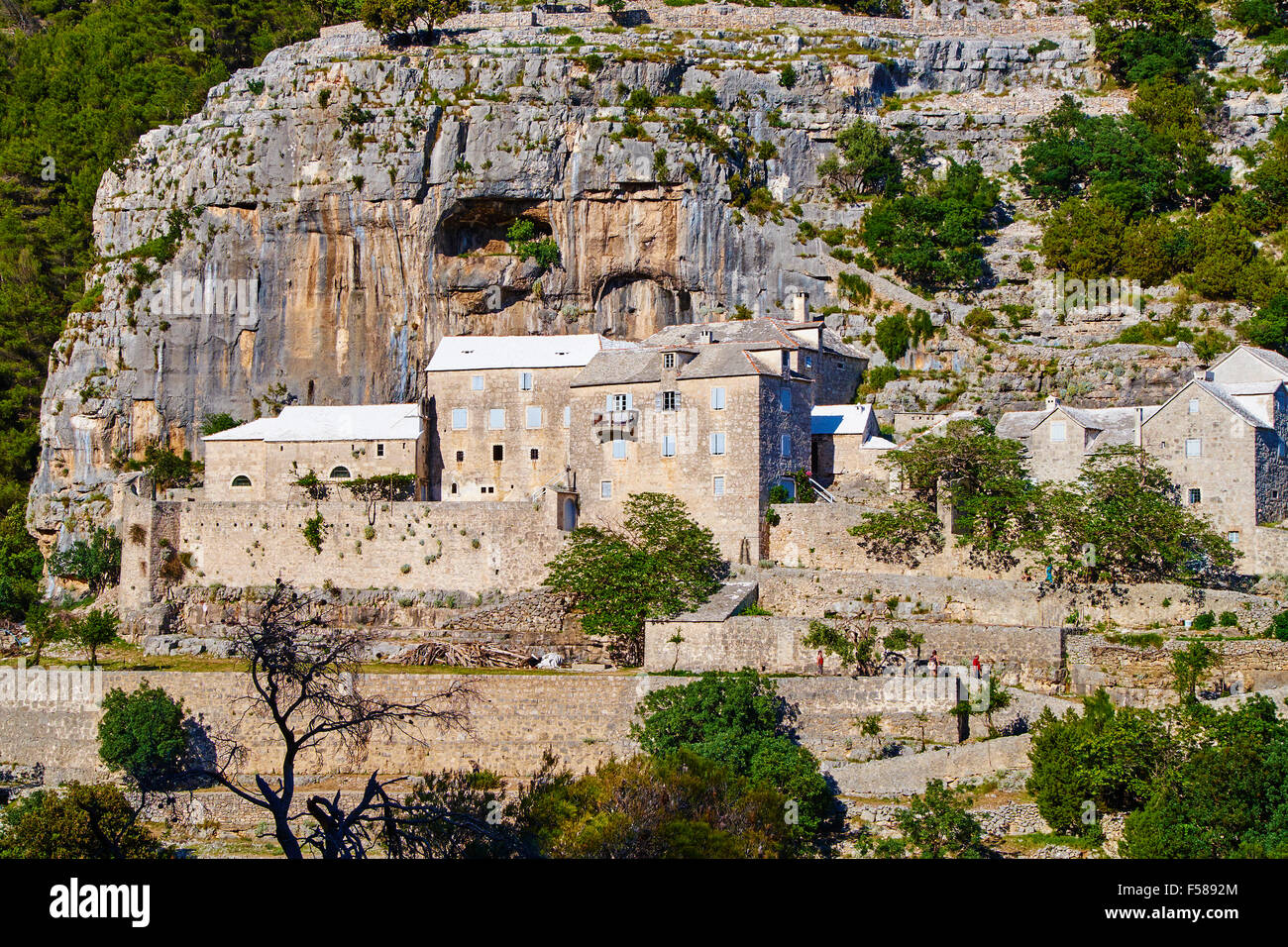 Croatia, Dalmatia, Brac island, Blaca Monastery Stock Photo - Alamy