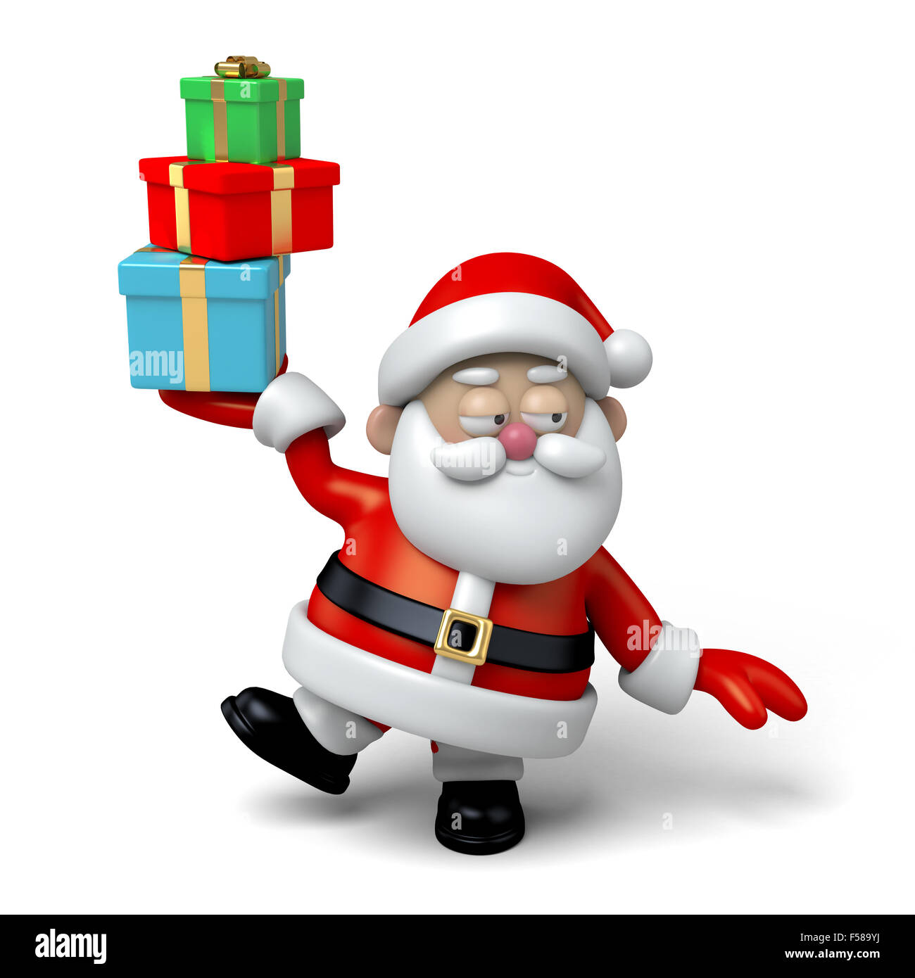 Cute cartoon father christmas hi-res stock photography and images - Alamy