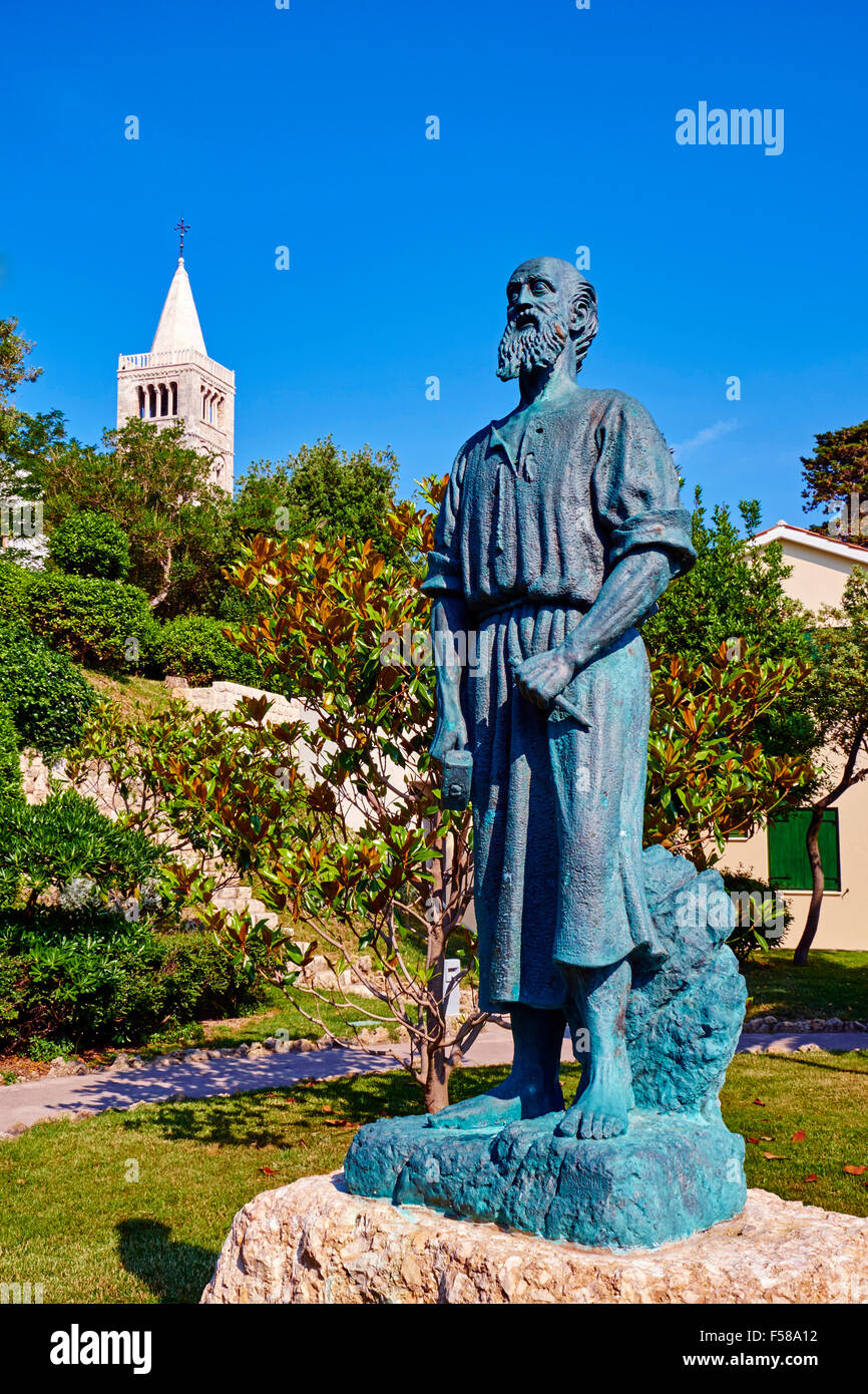 Rab island statue republic of st marin hi-res stock photography and ...