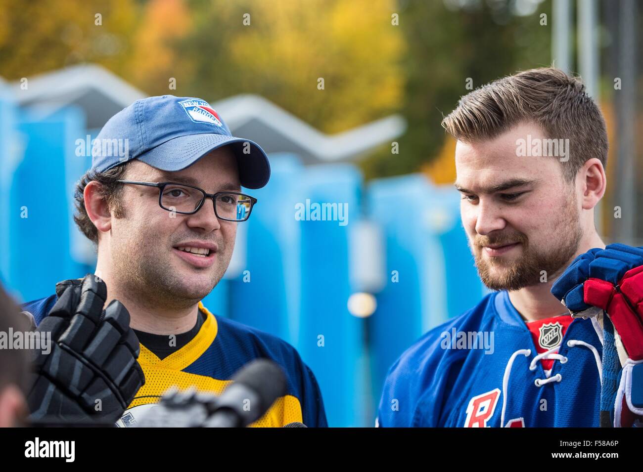 New York, NY, USA. 29th Oct, 2015. Mark Gessner, Dylan Mcilrath in ...
