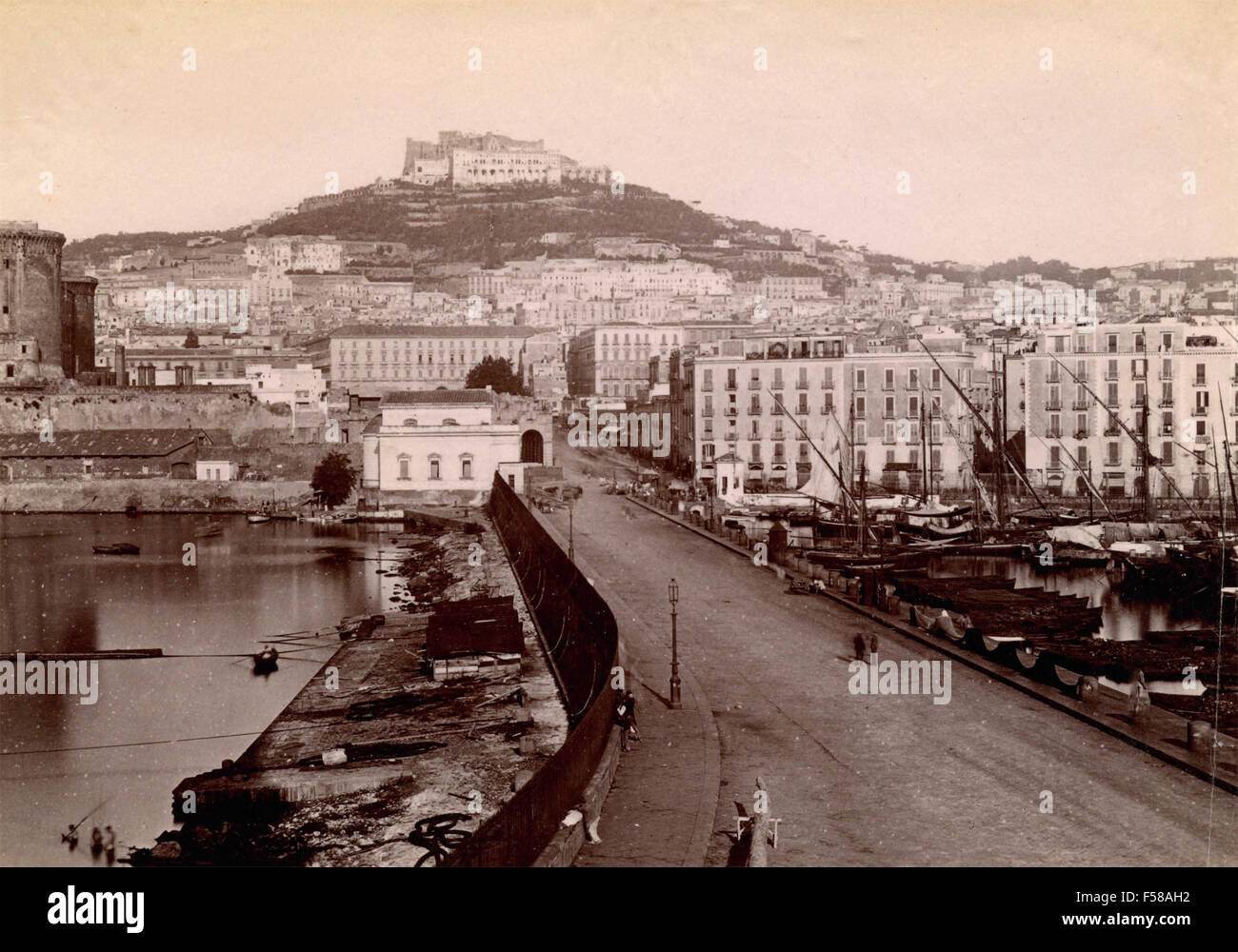 Pier road and castle st elmo hi-res stock photography and images - Alamy