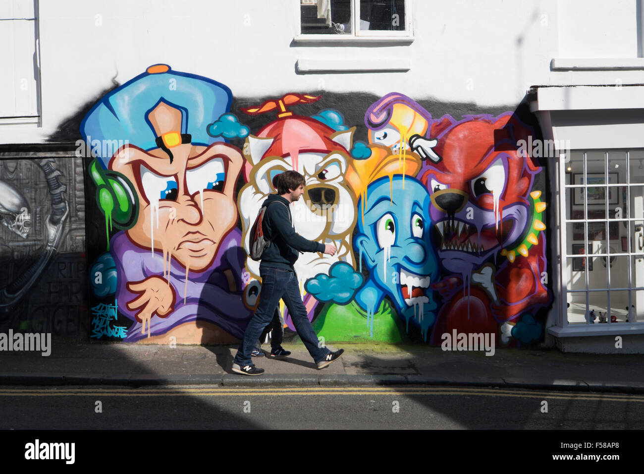 North laines graffiti hi-res stock photography and images - Alamy