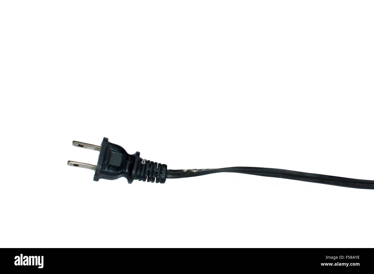 Power plug on a white background Stock Photo - Alamy