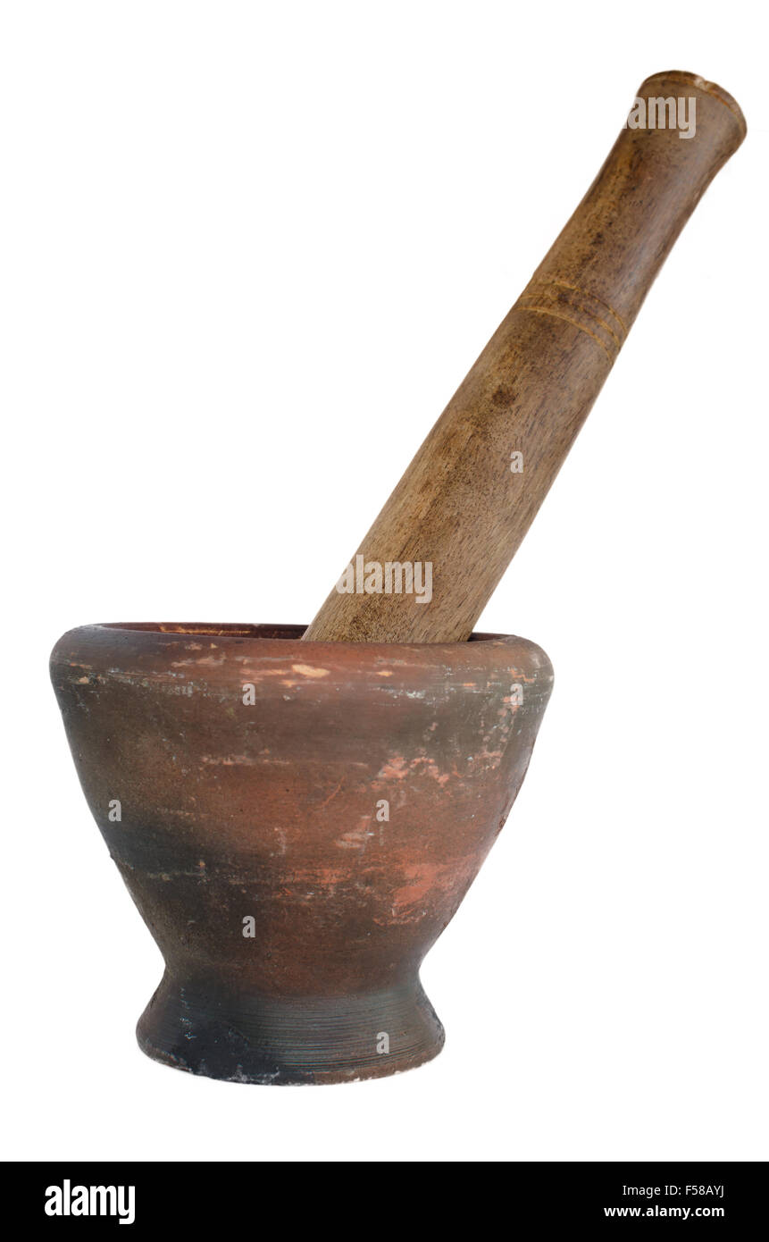 mortar isolated on the white background Stock Photo - Alamy