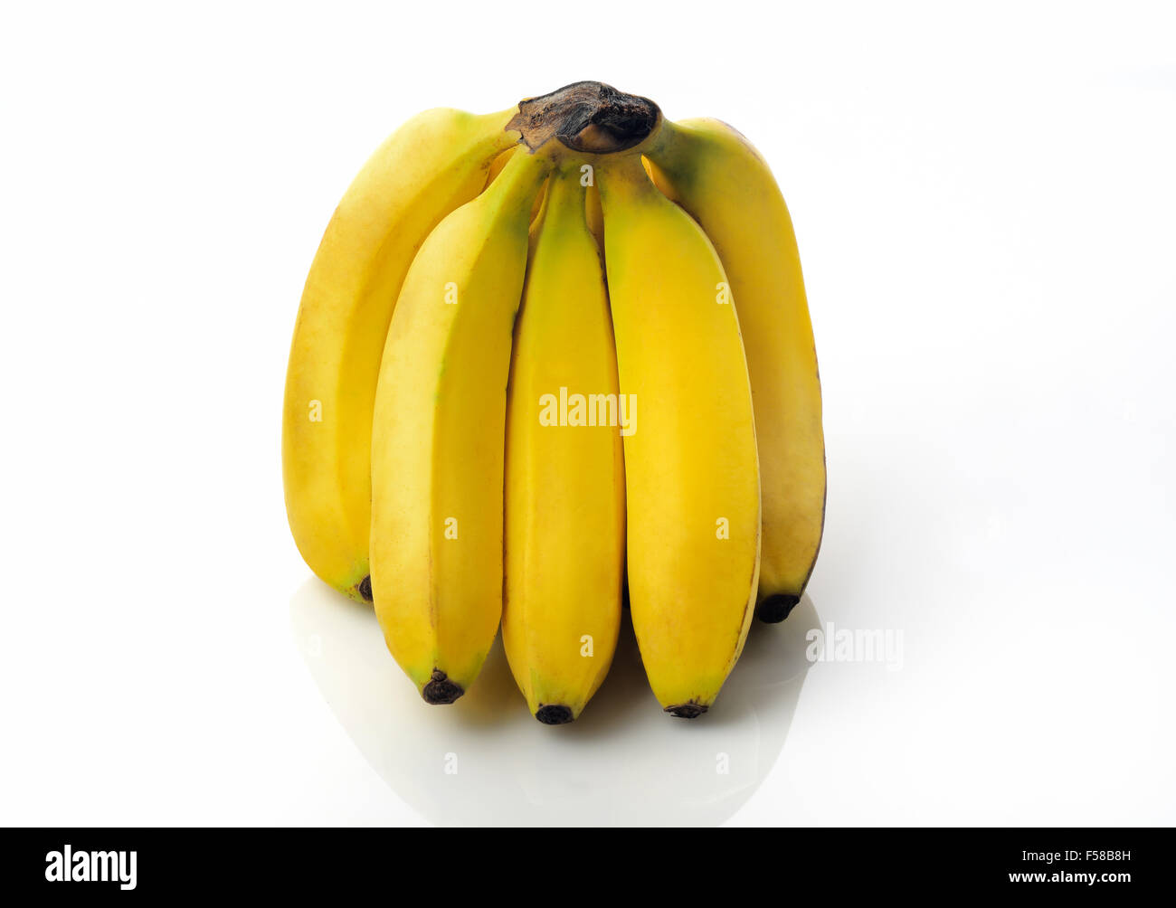 Banana Bunch over White Stock Photo - Alamy