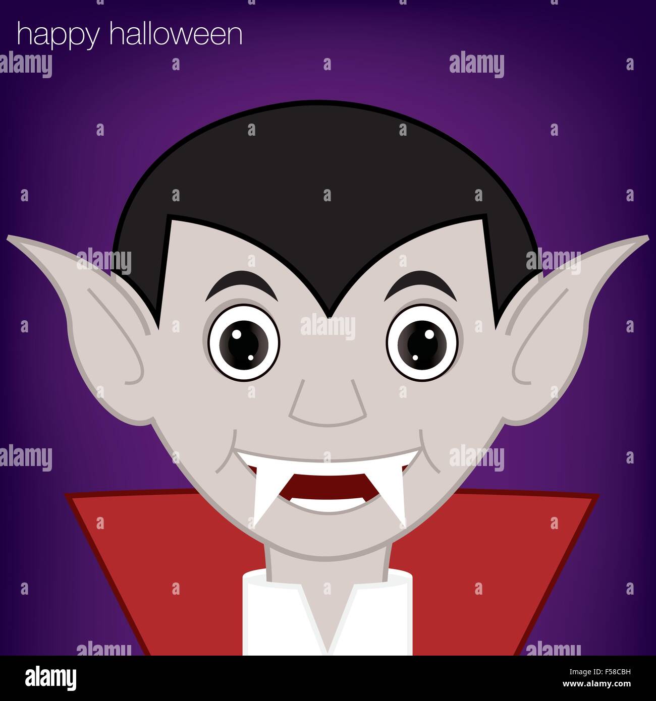 Cartoon illustration halloween vampire count hi-res stock photography ...