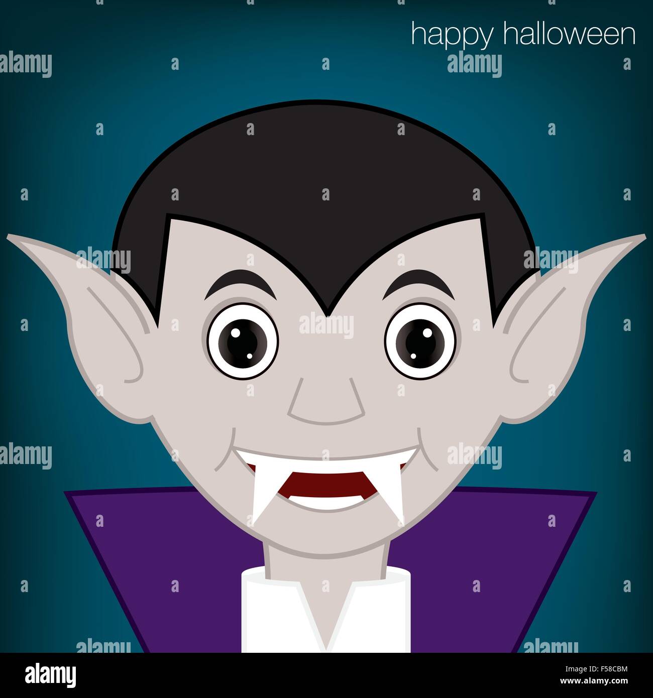 Cartoon illustration halloween vampire count hi-res stock photography ...