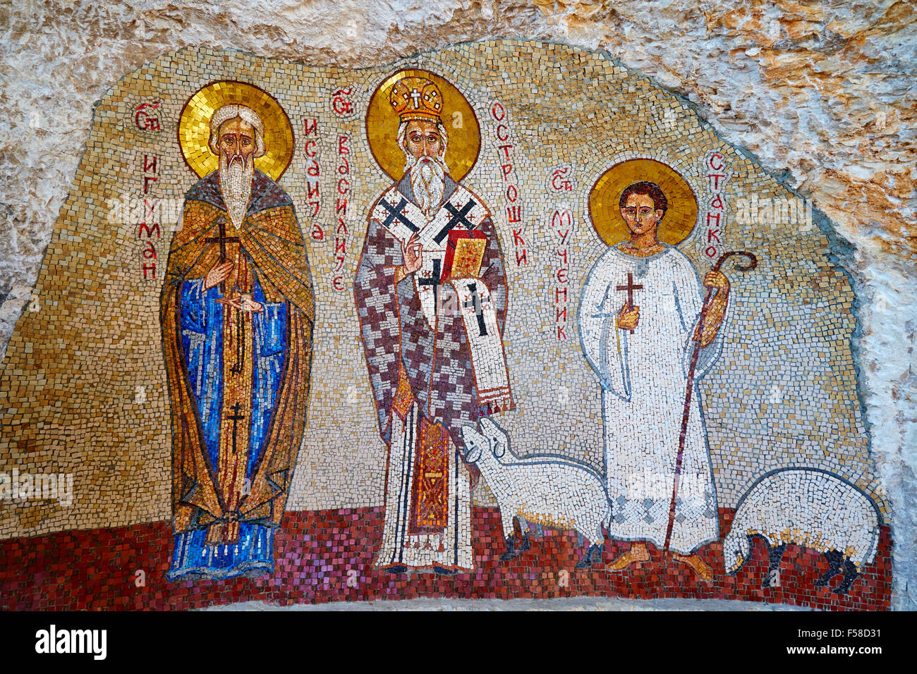 Montenegro Ostrog Orthodox monastery from 17 century, Piva valley ...