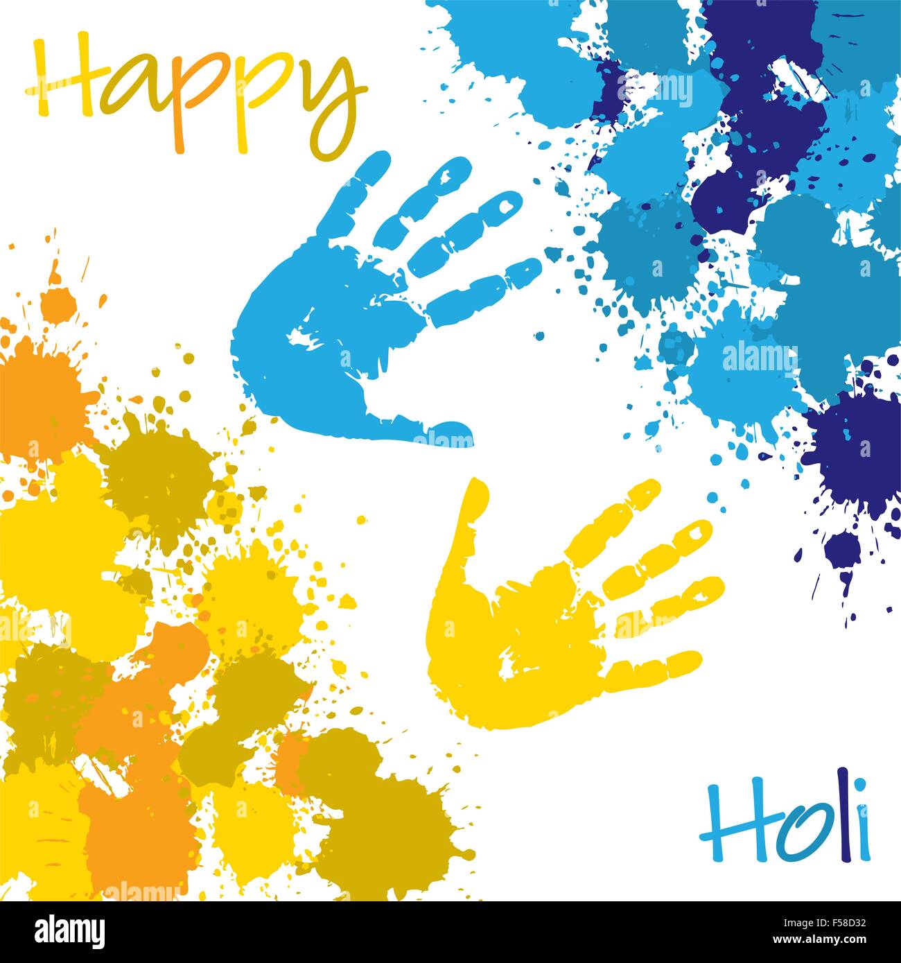 Happy Holi card in vector format Stock Vector Image & Art - Alamy