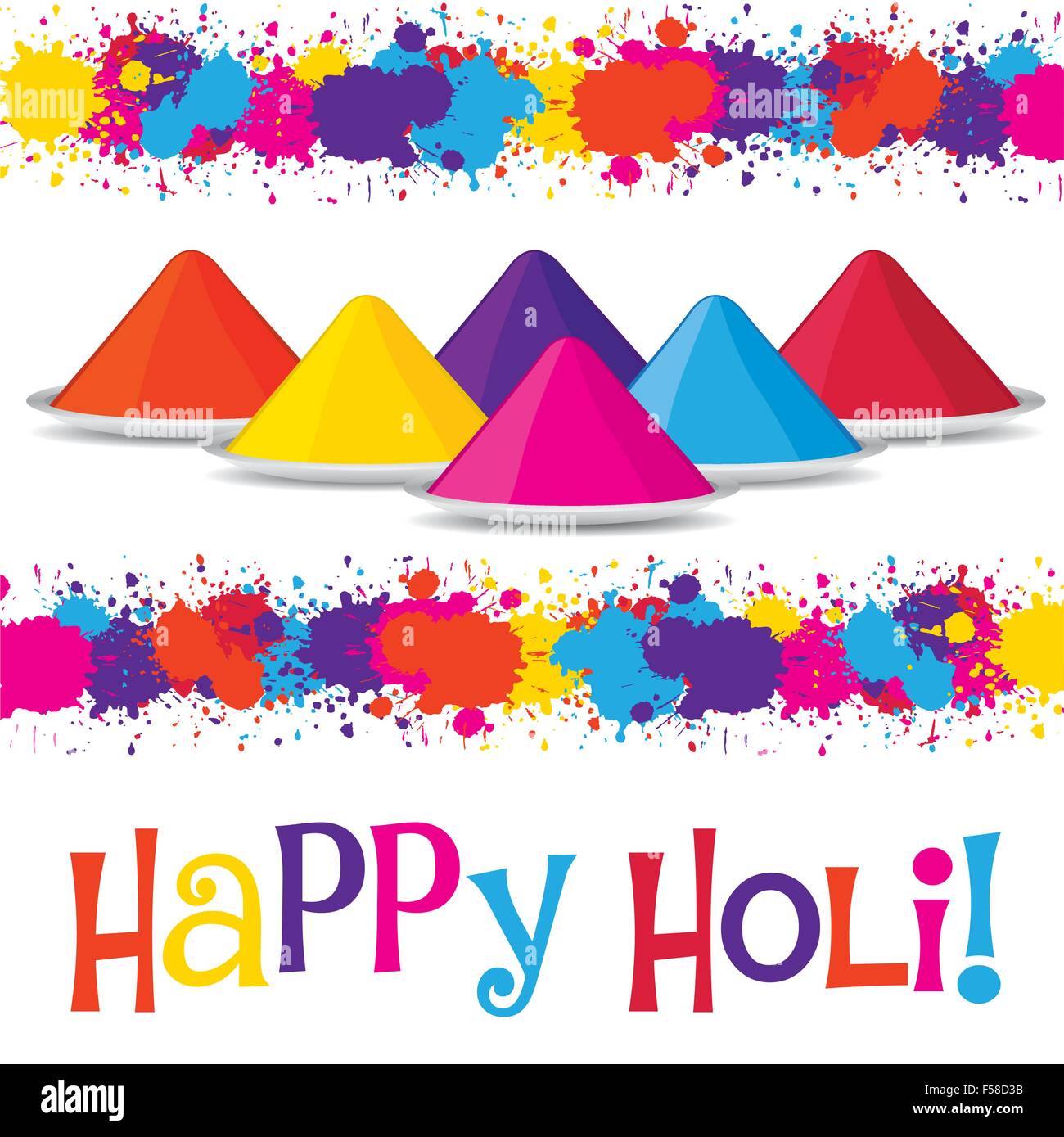 Happy Holi card in vector format Stock Vector Image & Art - Alamy