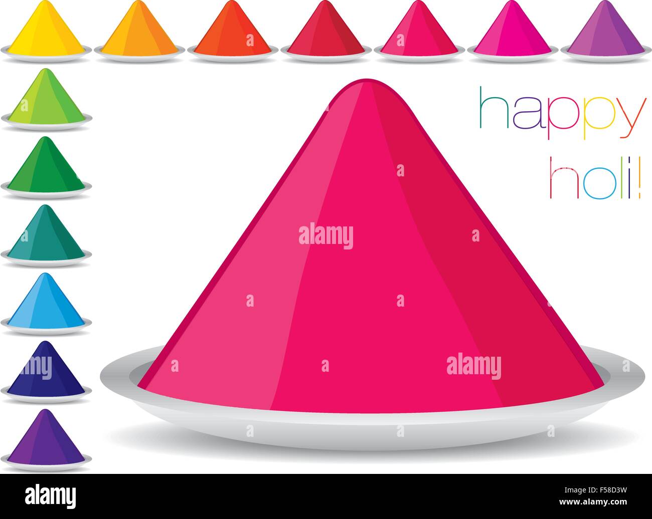 Indian yellow pigment holi Stock Vector Images - Alamy