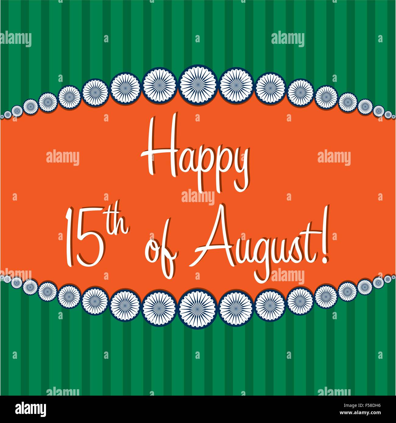 Happy Independence Day India card in vector format Stock Vector Image ...