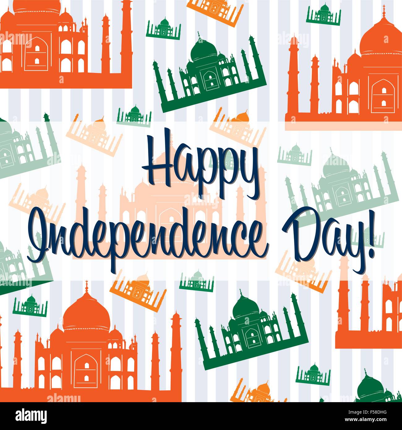 Happy Independence Day India card in vector format Stock Vector Image ...