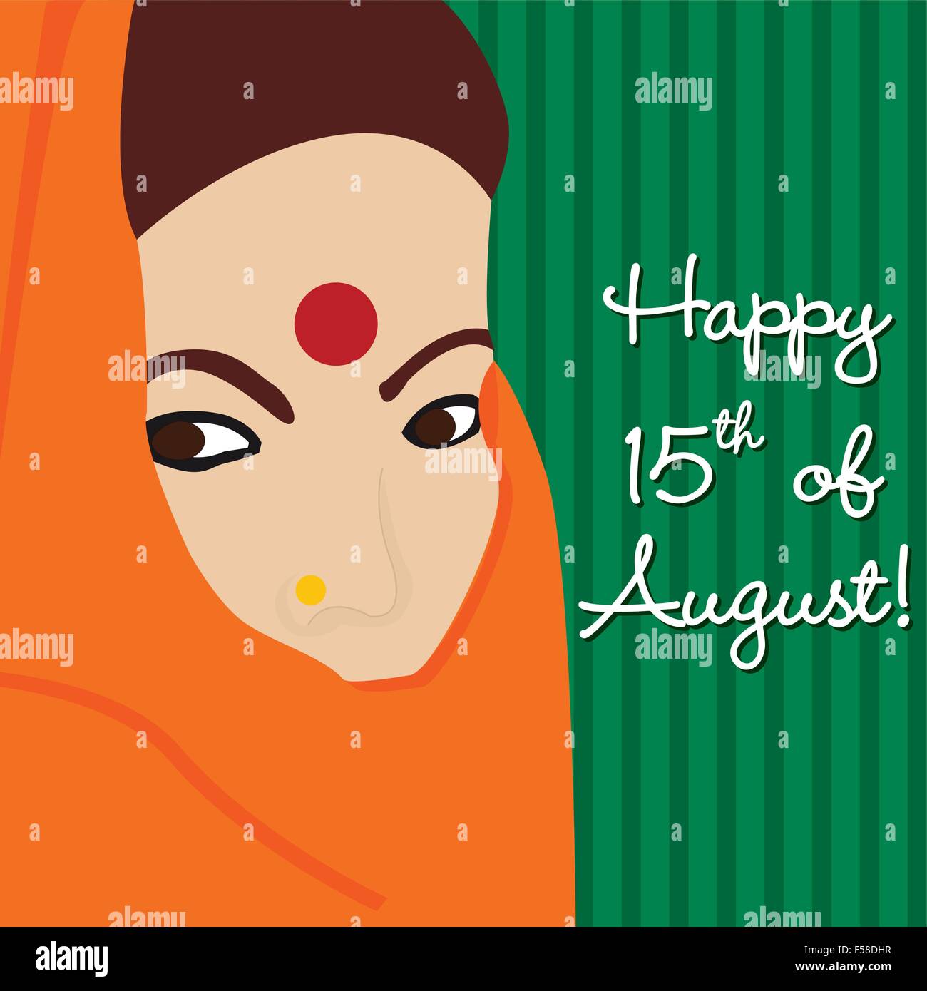 Happy Independence Day India card in vector format Stock Vector Image ...