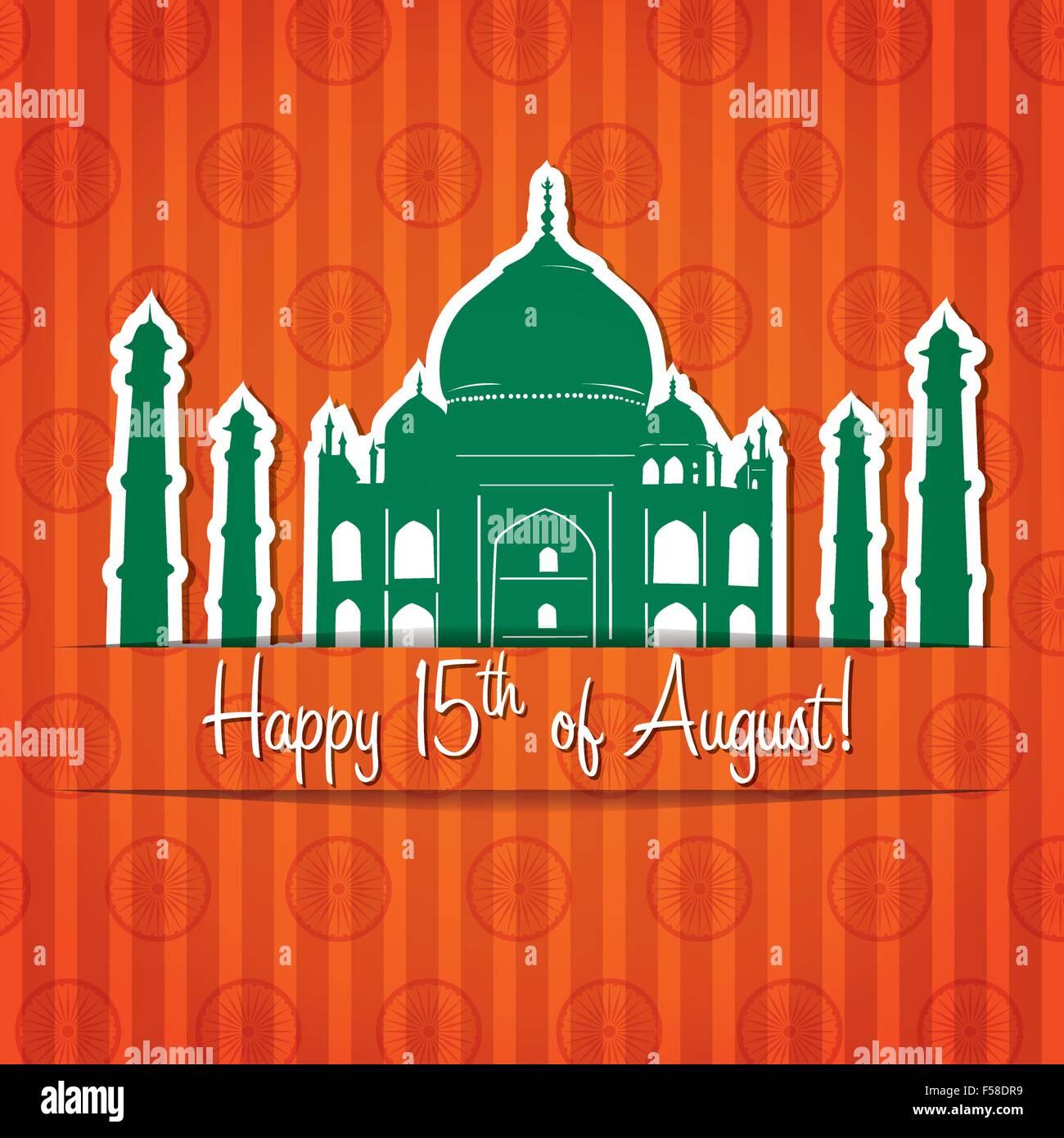 Happy Independence Day India card in vector format Stock Vector Image ...
