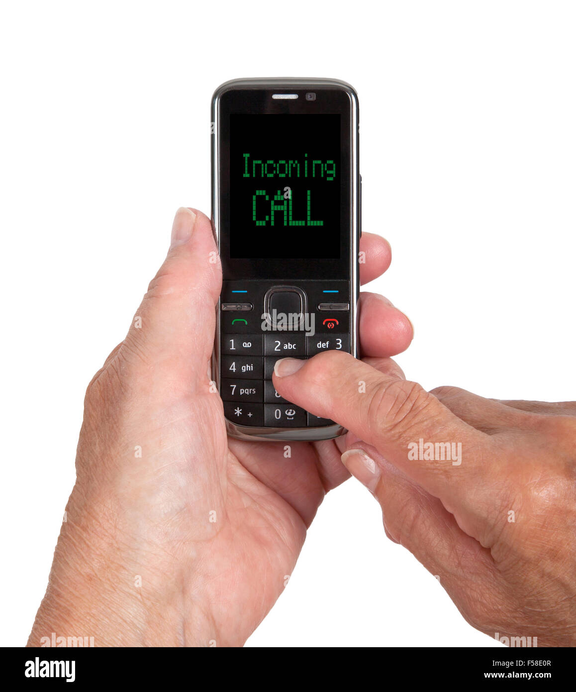 Incoming call phone hi-res stock photography and images - Alamy