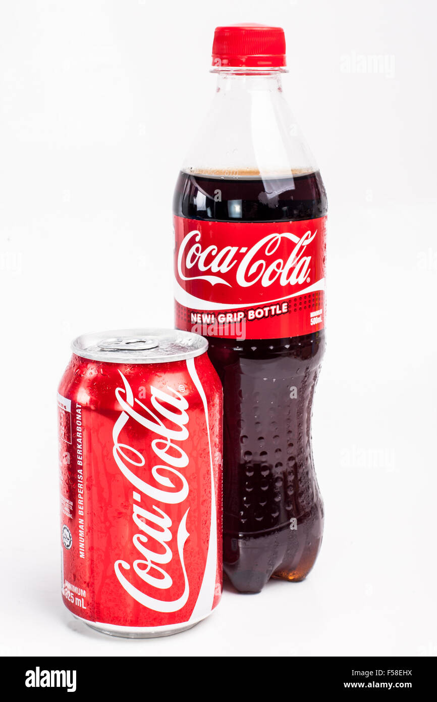 KUALA LUMPUR, MALAYSIA - OCTOBER 31ST, 2015. Coca cola drinks Stock ...