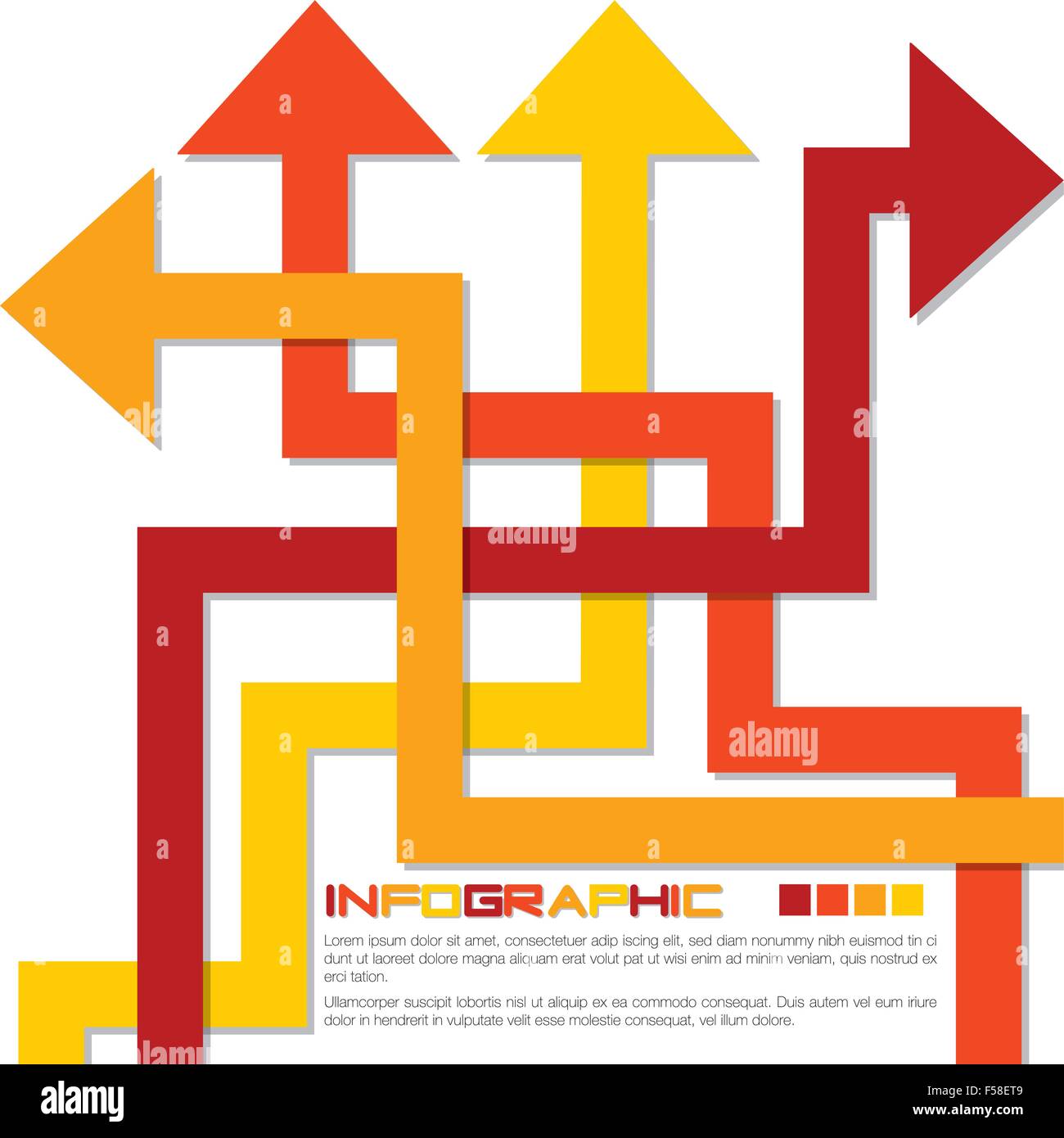 Bright infographic arrows in vector format Stock Vector Image & Art - Alamy