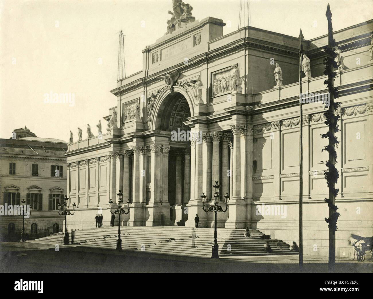 The Exhibition Palace in Via Nazionale, Rome, Italy Stock Photo - Alamy
