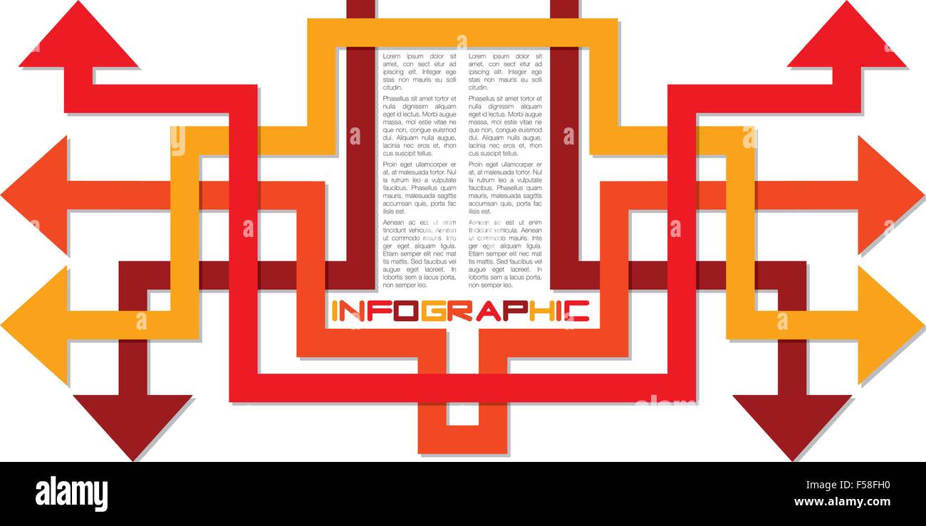 Bright infographic arrows in vector format Stock Vector Image & Art - Alamy