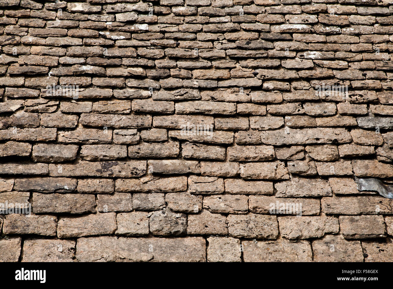 The old tile roof Stock Photo - Alamy
