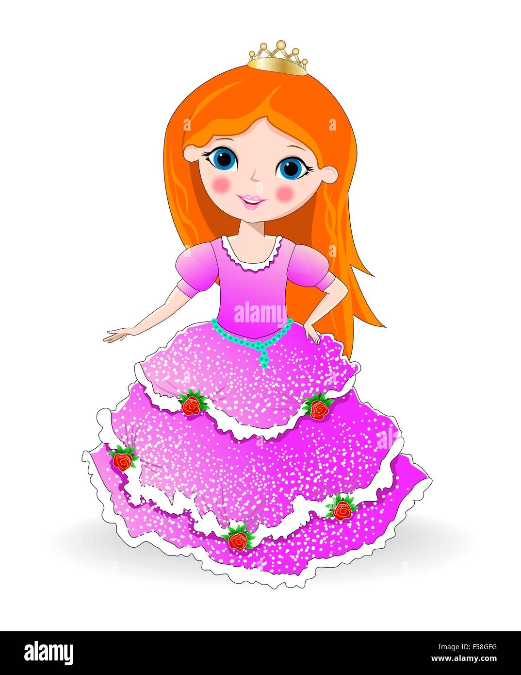 Female kids children princess costume hi-res stock photography and ...