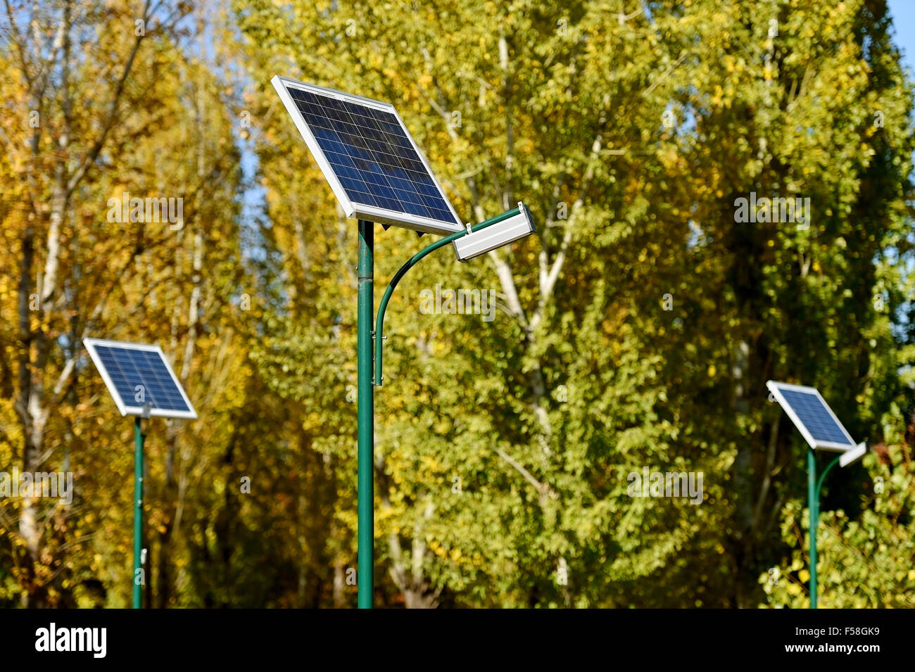 Street light and solar panel hi-res stock photography and images - Alamy