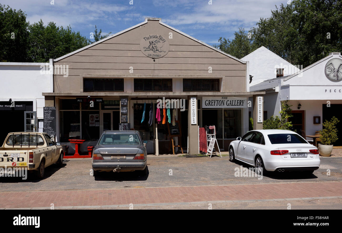The picturesque town of Greyton in the Western Cape Province, South ...
