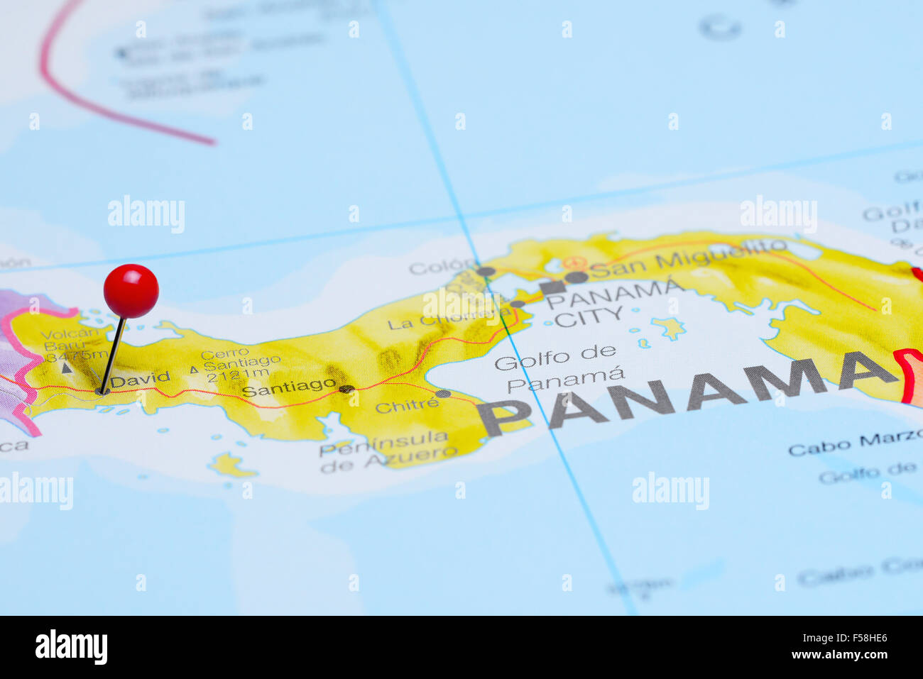 Panamá america map hi-res stock photography and images - Alamy