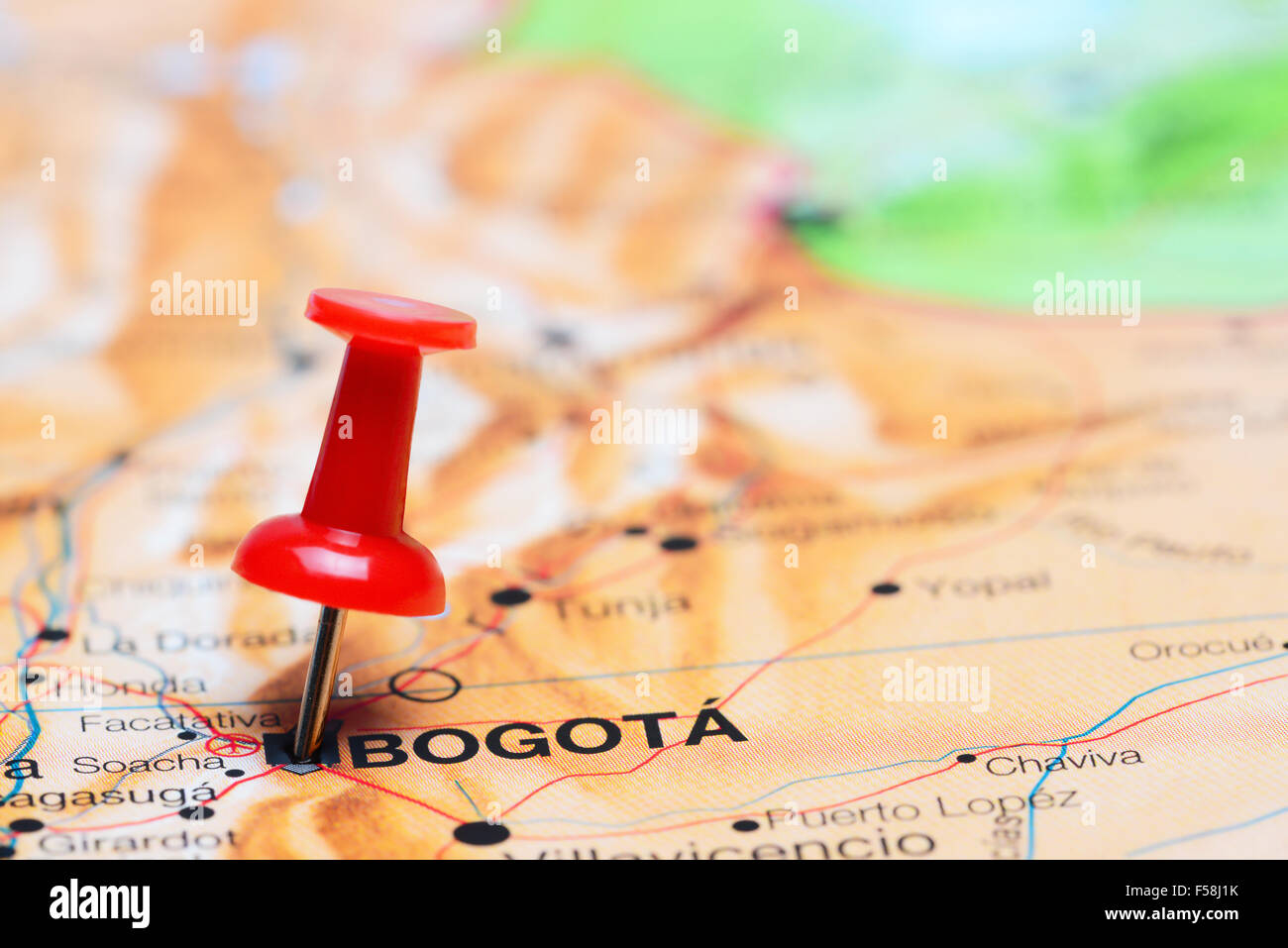 Bogota map hi-res stock photography and images - Alamy