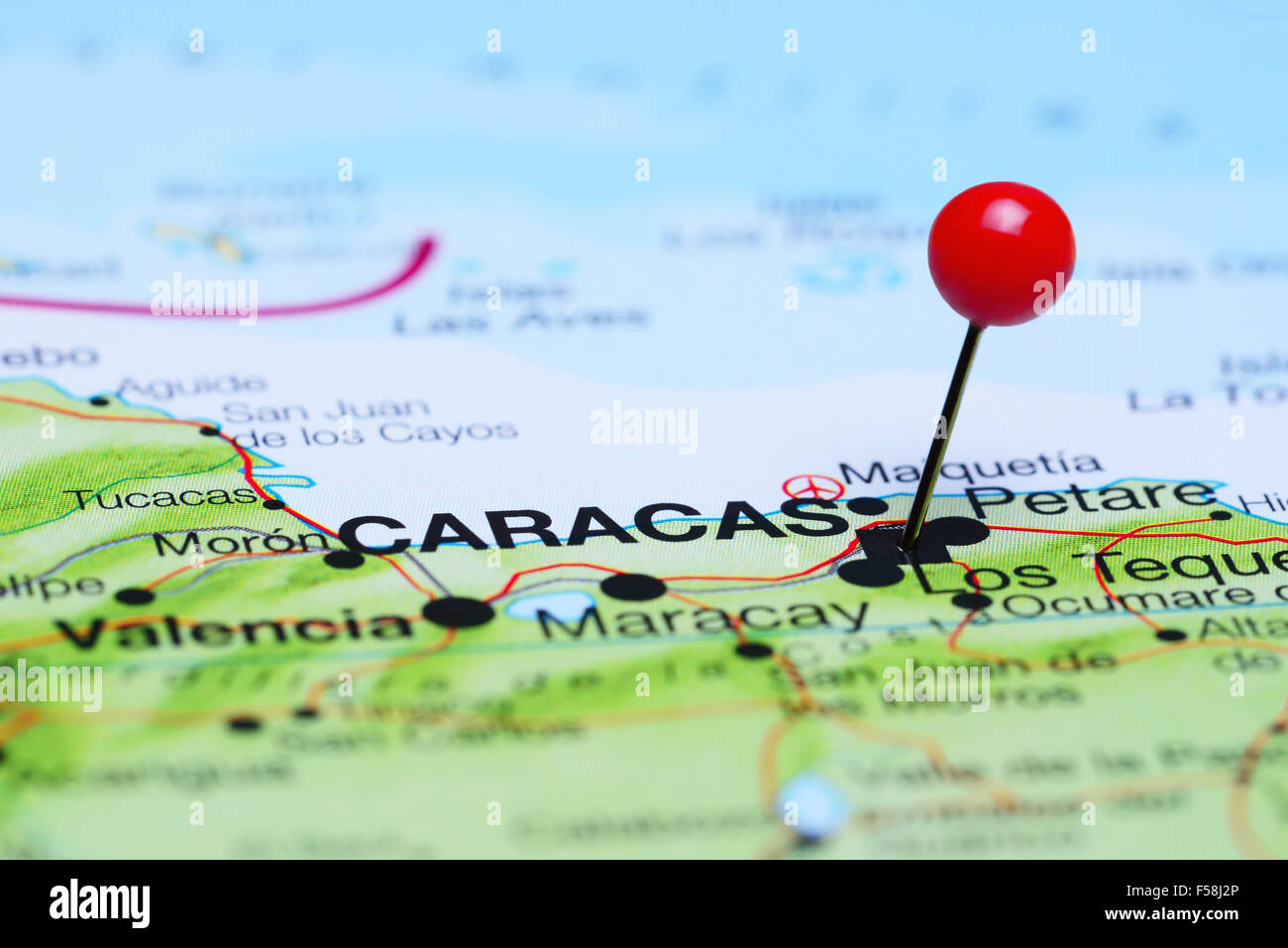 Map of caracas hi-res stock photography and images - Alamy
