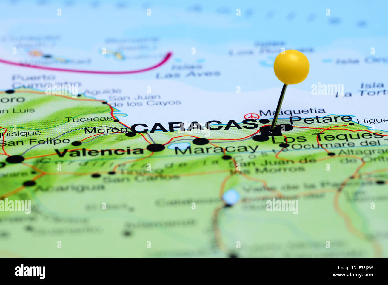 Map caracas hi-res stock photography and images - Alamy