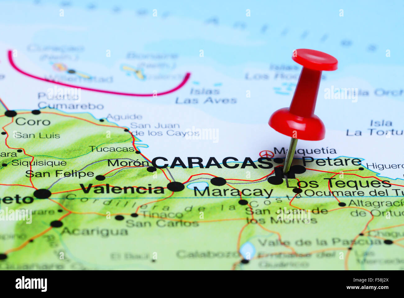 Map of caracas hi-res stock photography and images - Alamy