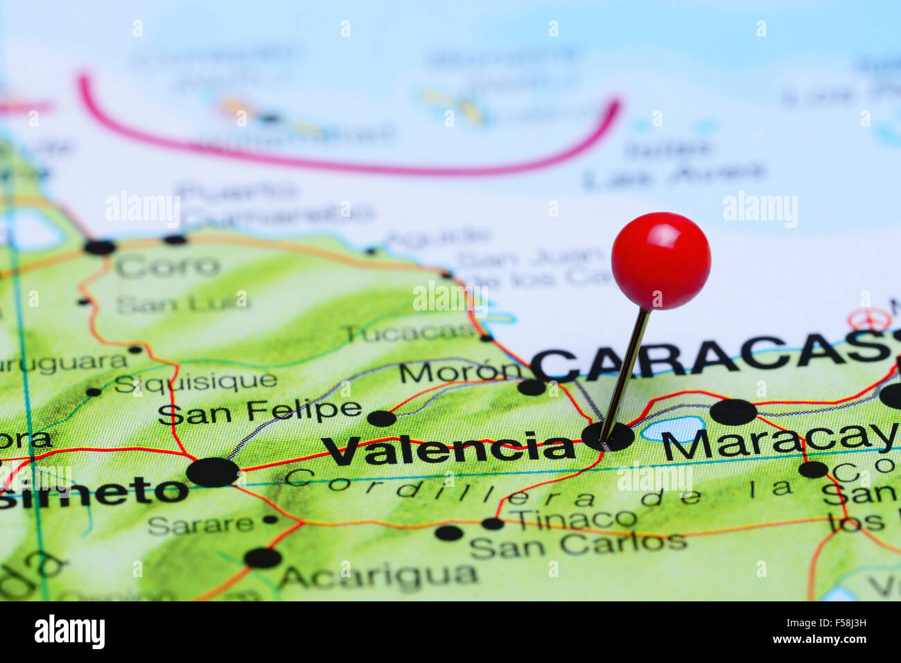 Valencia map hi-res stock photography and images - Alamy